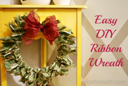 Super Easy DIY Ribbon Wreath TutorialDIY Show Off ™ – DIY Decorating ...
