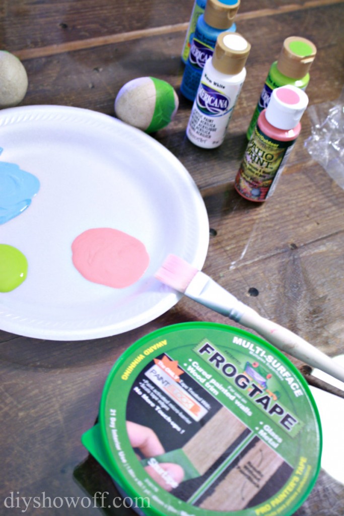 Dip dyed (painted) paper mache Easter egg craft tutorialDIY Show Off ...