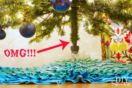 Christmas in a Minute: Easy DIY Christmas Tree Trunk Cover - DIY Show ...