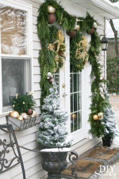 Decorating French Doors for Christmas - Part 1 - DIY Show Off ™ - DIY ...