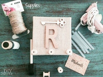 DIY Burlap and Spool Key Keeper Tutorial - DIY Show Off ™ - DIY ...