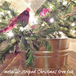 Metallic Striped Christmas Tree TubDIY Show Off ™ – DIY Decorating and ...