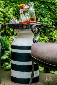 Industrial Milk Can turned Side TableDIY Show Off ™ – DIY Decorating ...