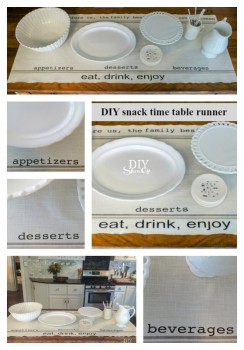 Snack Time Table RunnerDIY Show Off ™ – DIY Decorating and Home ...