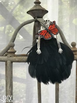 DIY Halloween Fairy Fashion Inspired Skeleton Couture Tutorial - DIY ...